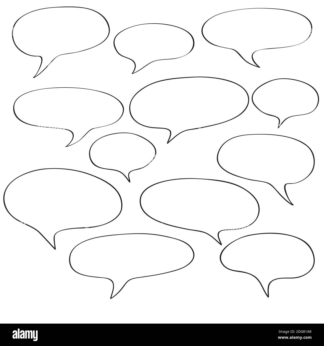 Blank speech bubbles Stock Photo - Alamy Blank speech bubbles Stock Photo - Alamy