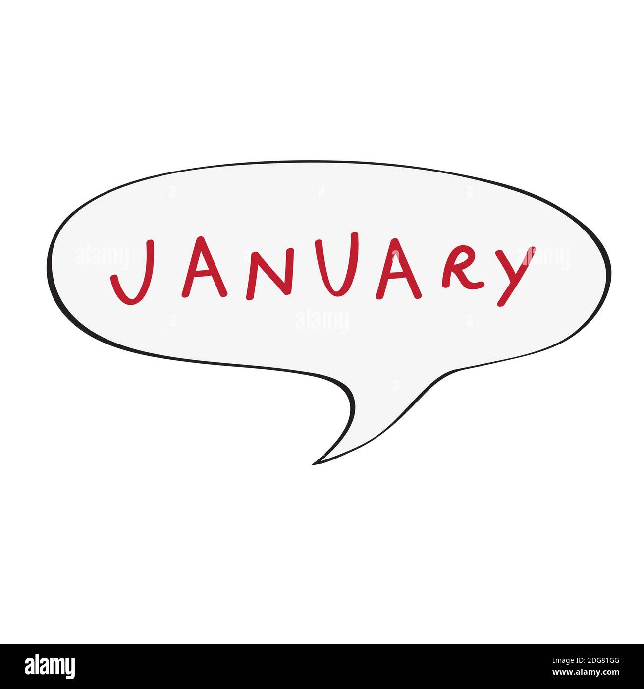 January word Cut Out Stock Images & Pictures - Alamy