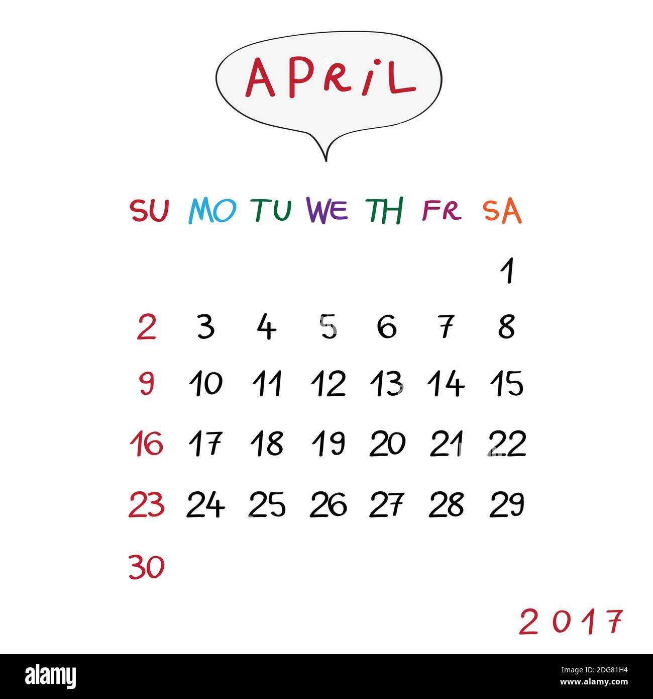 April letter Cut Out Stock Images & Pictures - Alamy