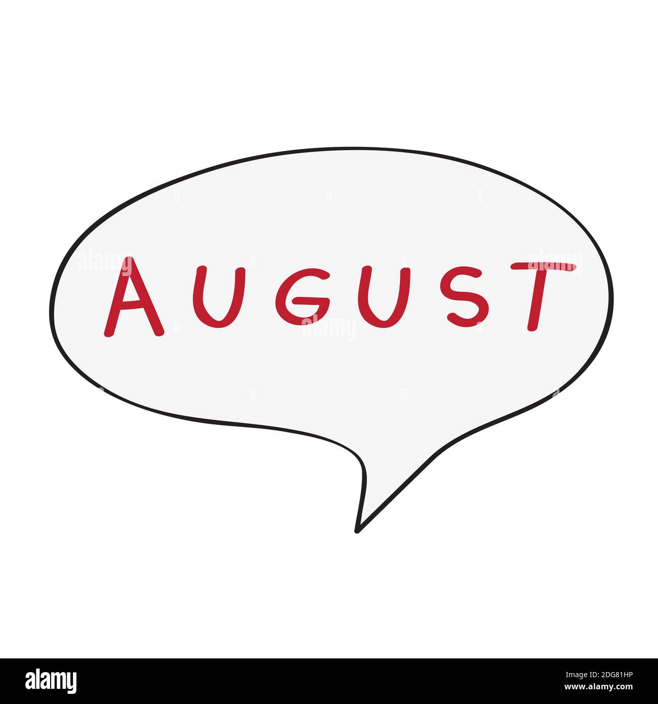 August word Cut Out Stock Images & Pictures - Alamy