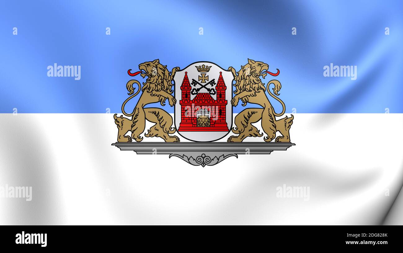 3D Flag of the Riga Stock Photo - Alamy