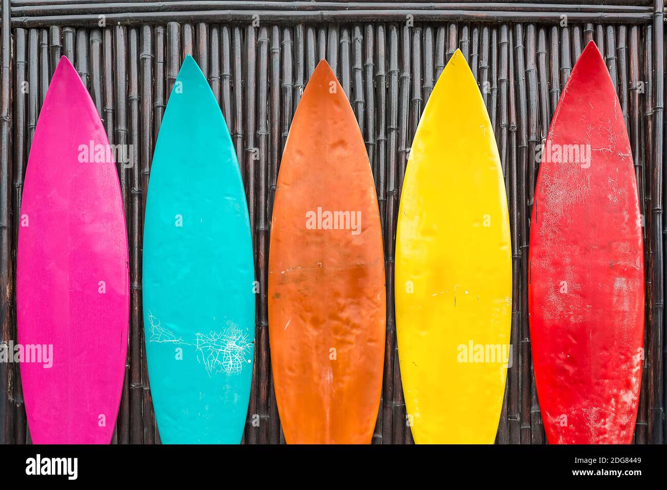 Colorful surfboards hi-res stock photography and images - Alamy
