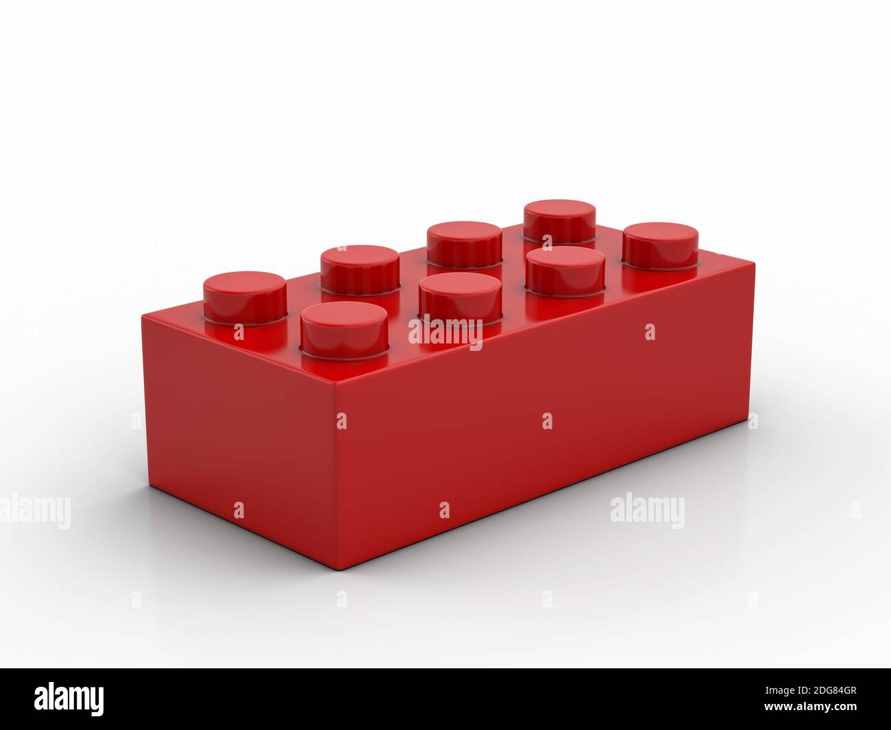 Toy block on a white background. 3d illustration Stock Photo - Alamy