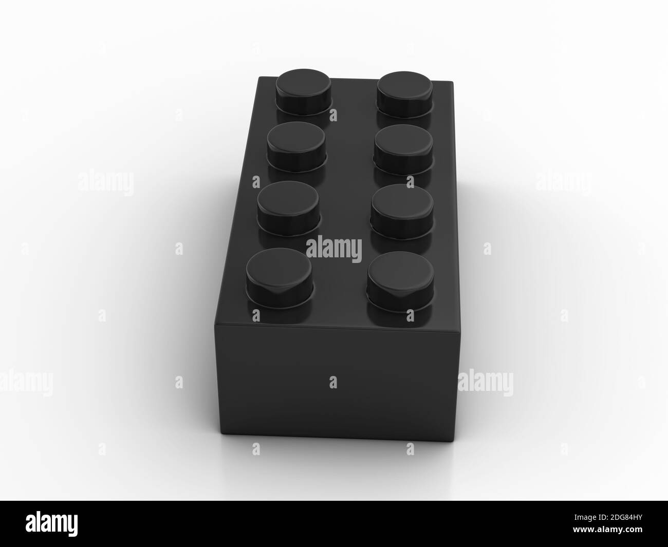 Toy block on a white background. 3d illustration Stock Photo - Alamy
