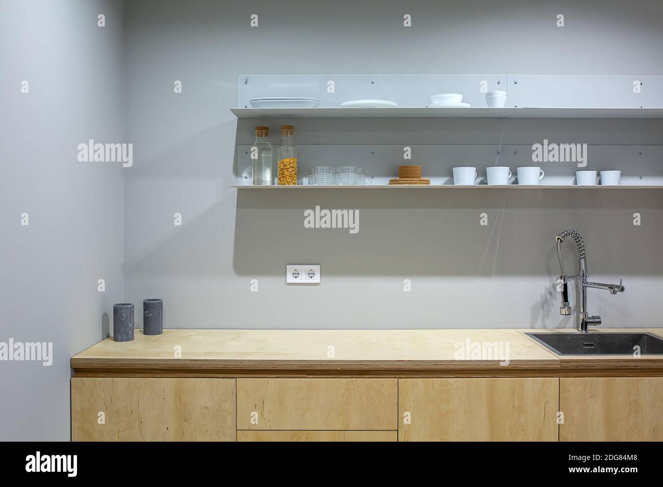 Kitchen in loft style Stock Photo - Alamy