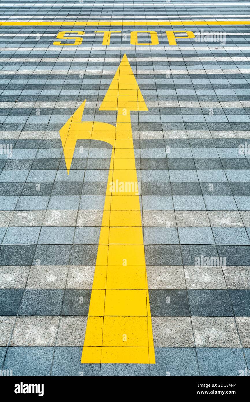 Road marking ground on hi-res stock photography and images - Alamy