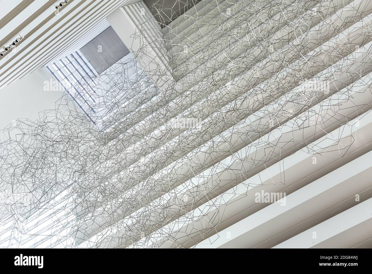 Installation of wire figures Stock Photo - Alamy