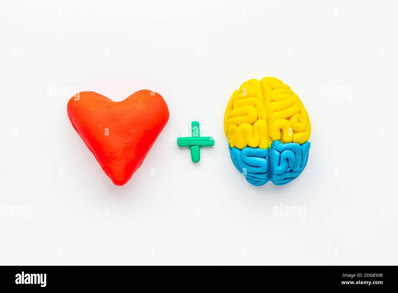 Heart and brain connection. Emotional intelligence concept Stock Photo ...