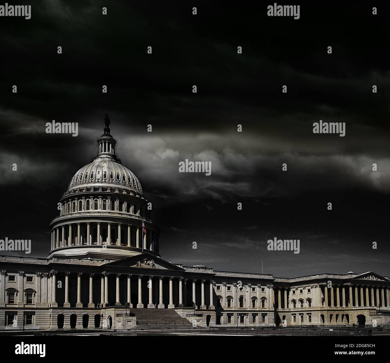 Washington DC capitol storm Stock Photo - Alamy