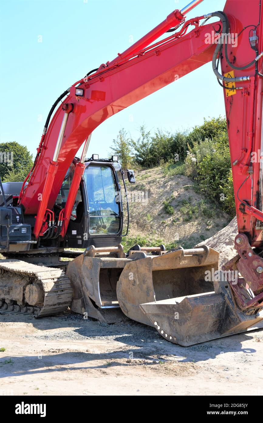 excavator at work Stock Photo - Alamy
