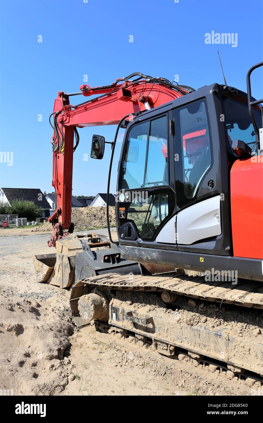 excavator at work Stock Photo - Alamy