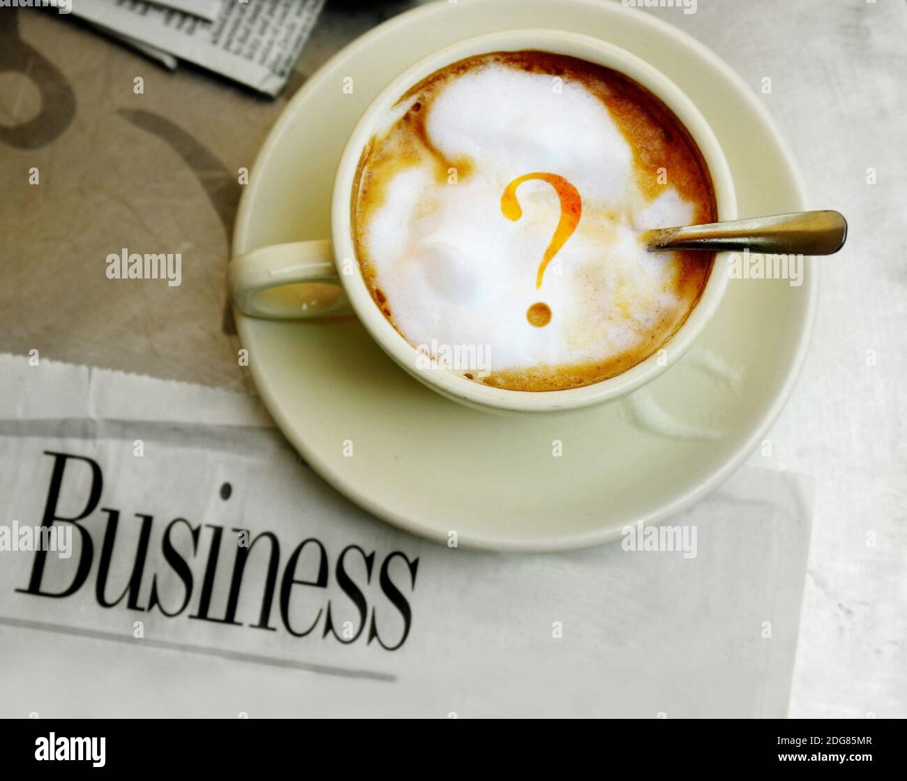 Coffee question mark hi-res stock photography and images - Alamy
