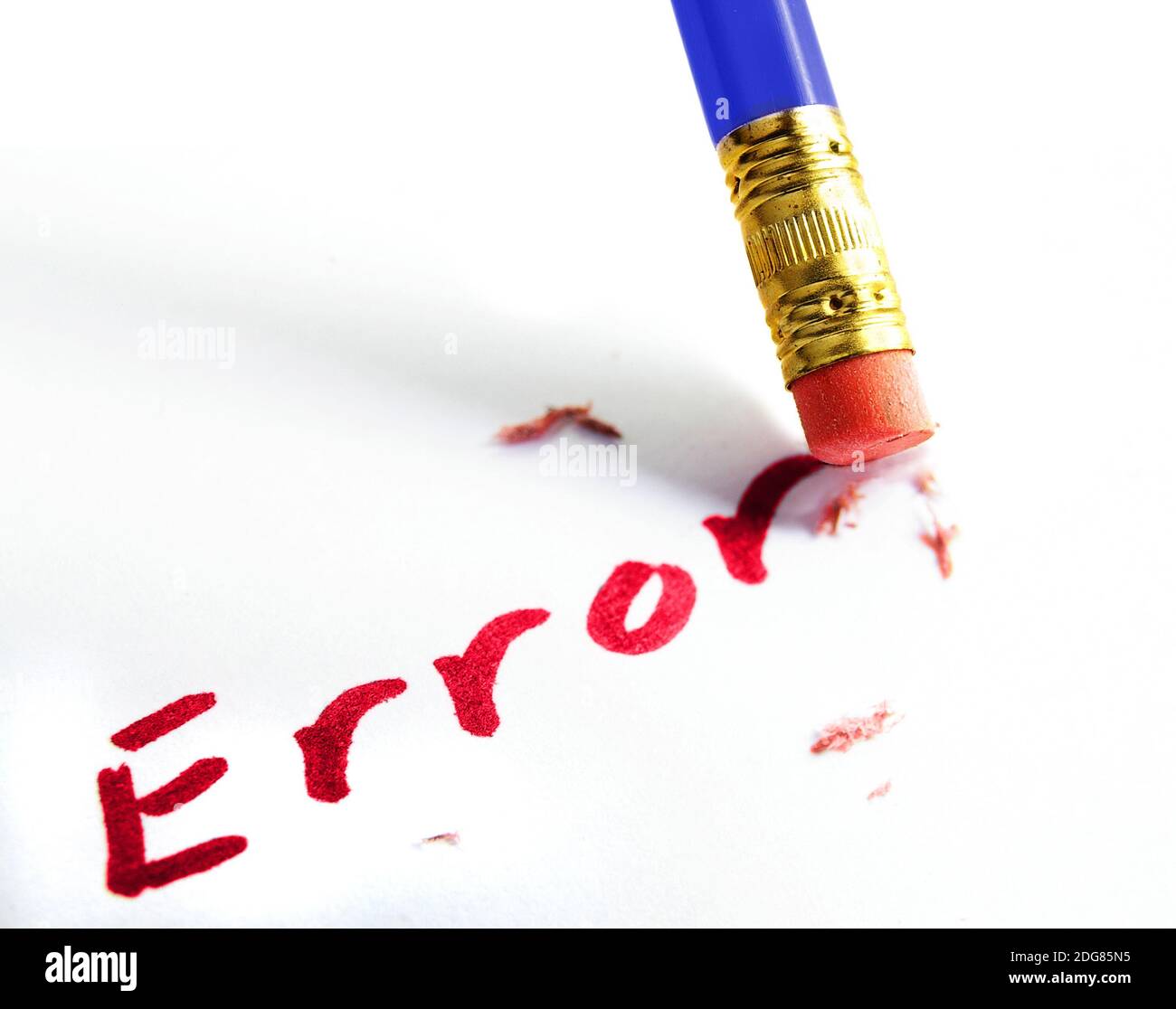 Erase the mistake Stock Photo - Alamy