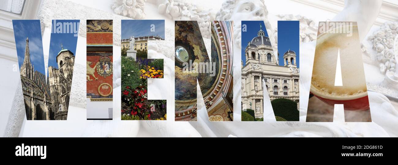 Vienna Austria collage Stock Photo - Alamy