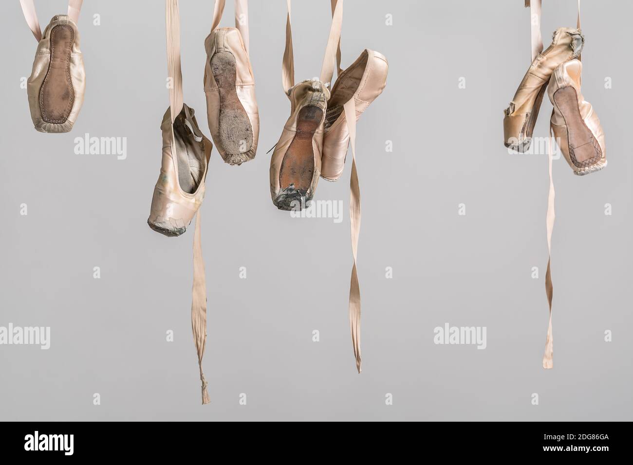 Hanging pointe shoes Stock Photo - Alamy