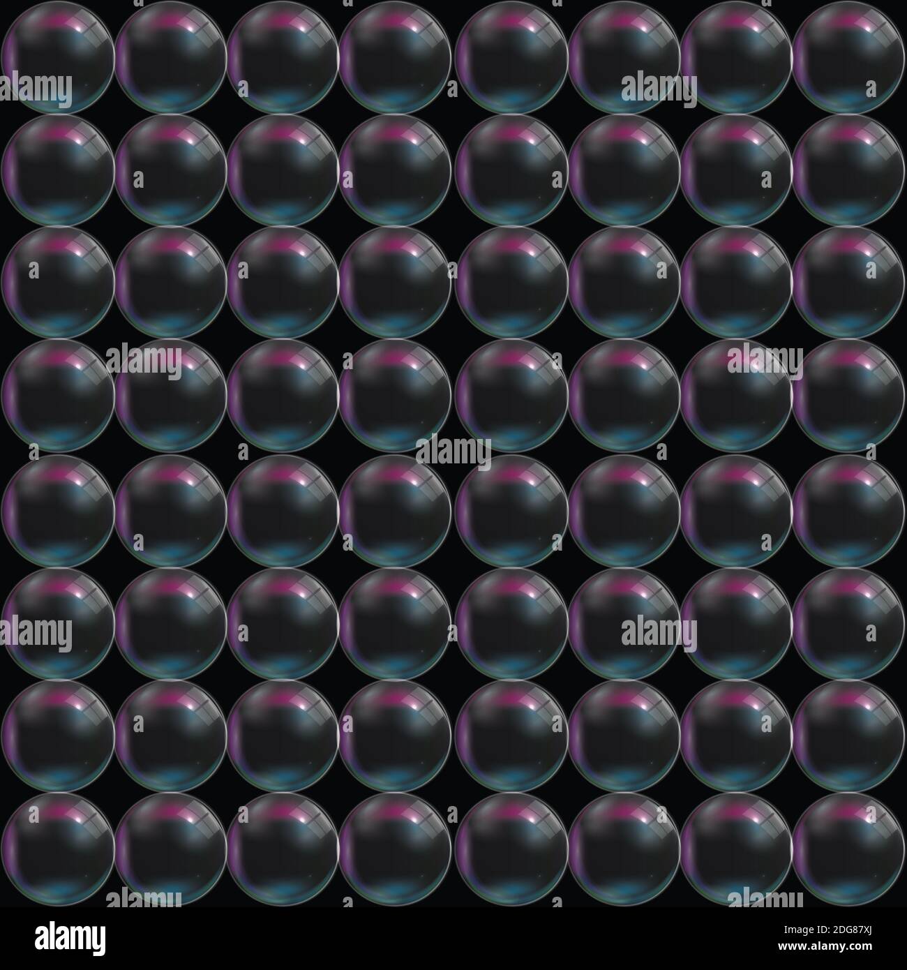 Cea Bubbles on Black Background. Seamless pattern. Illustration Stock ...
