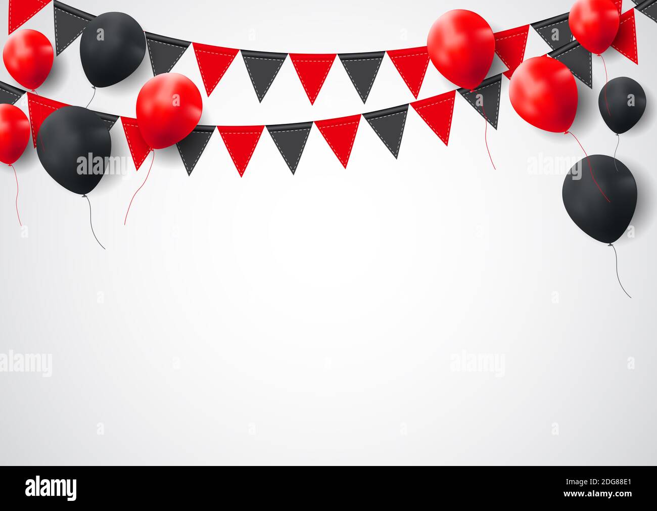 Abstract Happy Birthday Balloon Background Card Template Illustration ...
