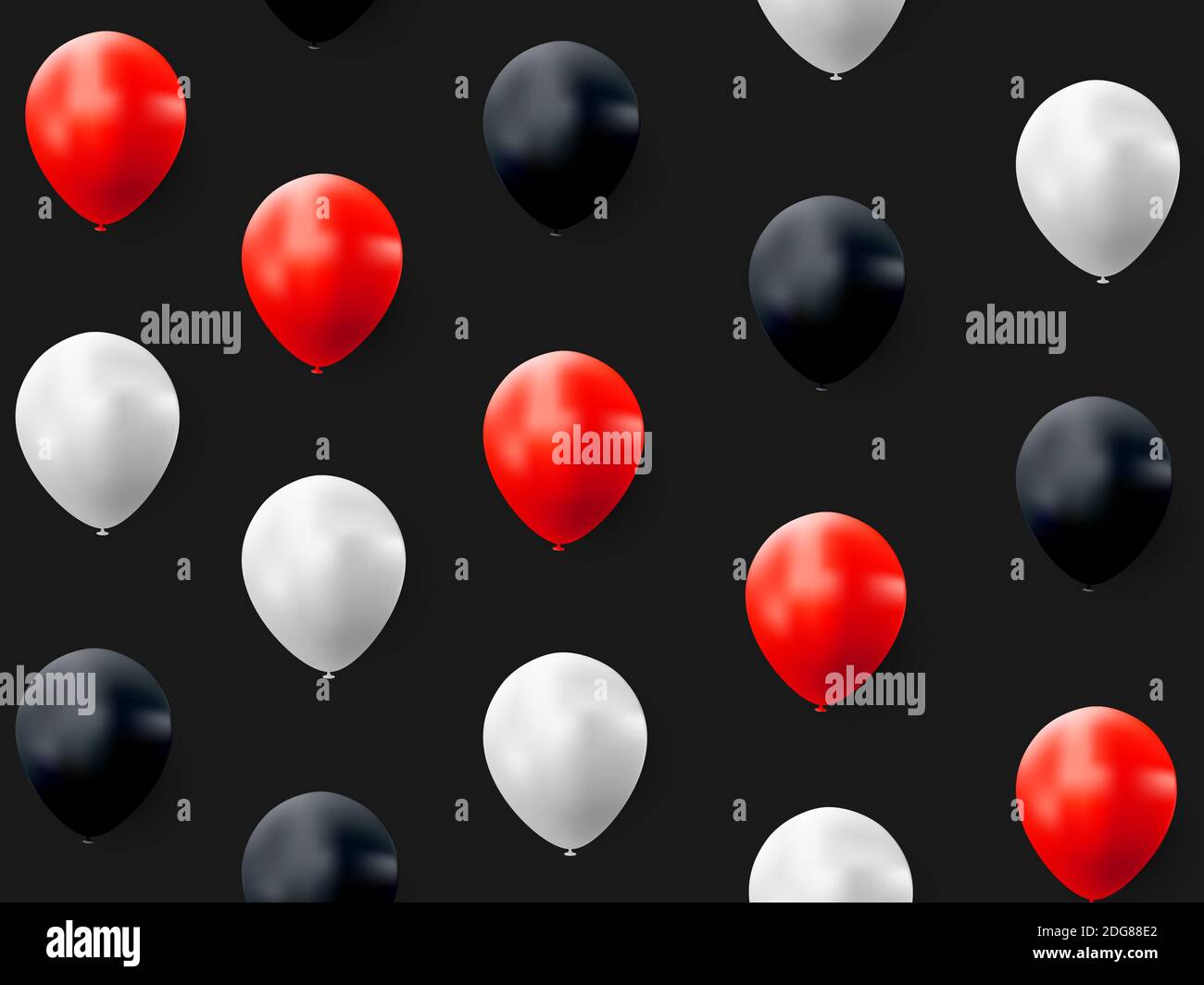 Abstract Happy Birthday Balloon Background Card Template Illustration ...