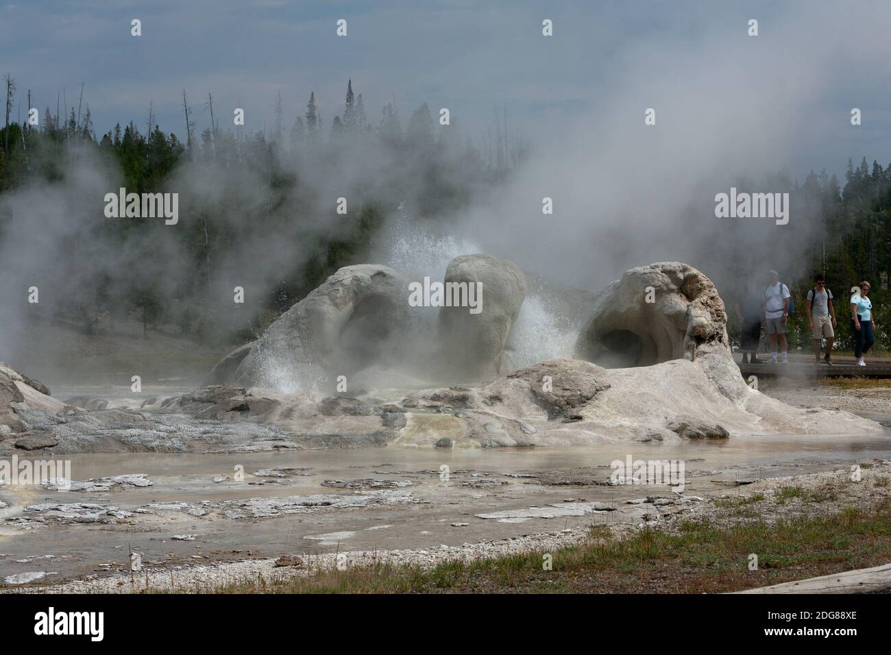 The most unusual shaped eight foot cone, Grotto Geyser also has a most ...