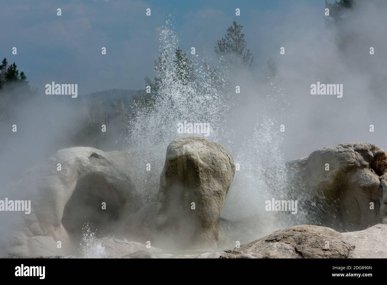 The most unusual shaped eight foot cone, Grotto Geyser also has a most ...