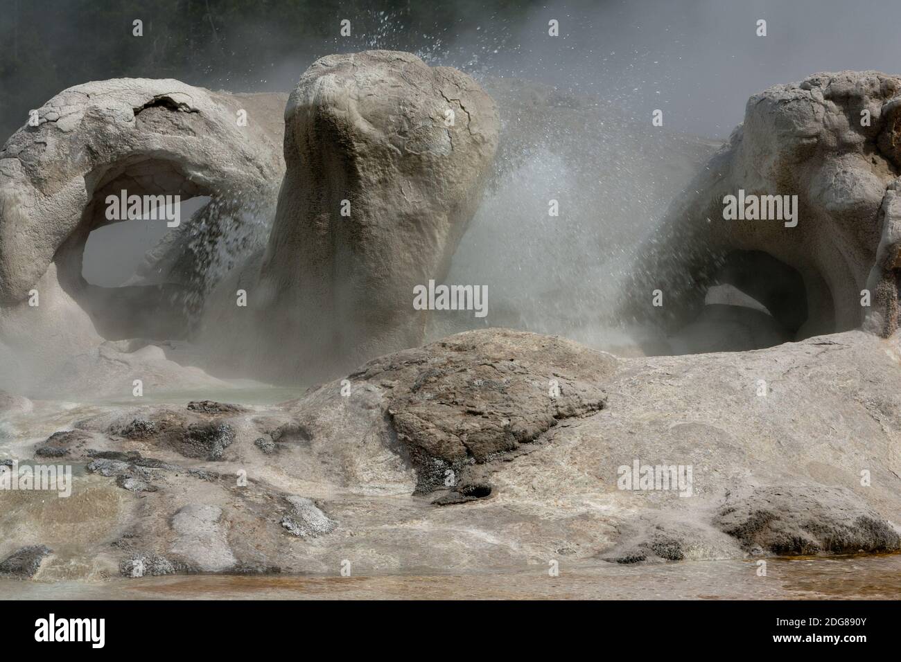 The most unusual shaped eight foot cone, Grotto Geyser also has a most ...