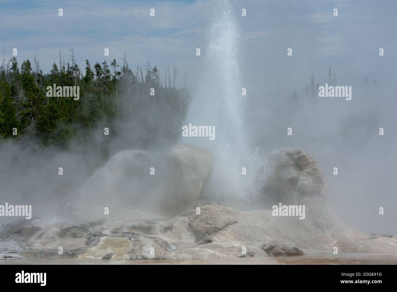The most unusual shaped eight foot cone, Grotto Geyser also has a most ...