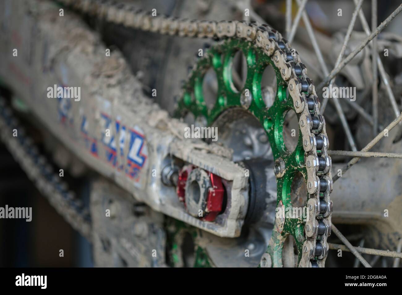 Chain of a cross bike Stock Photo - Alamy