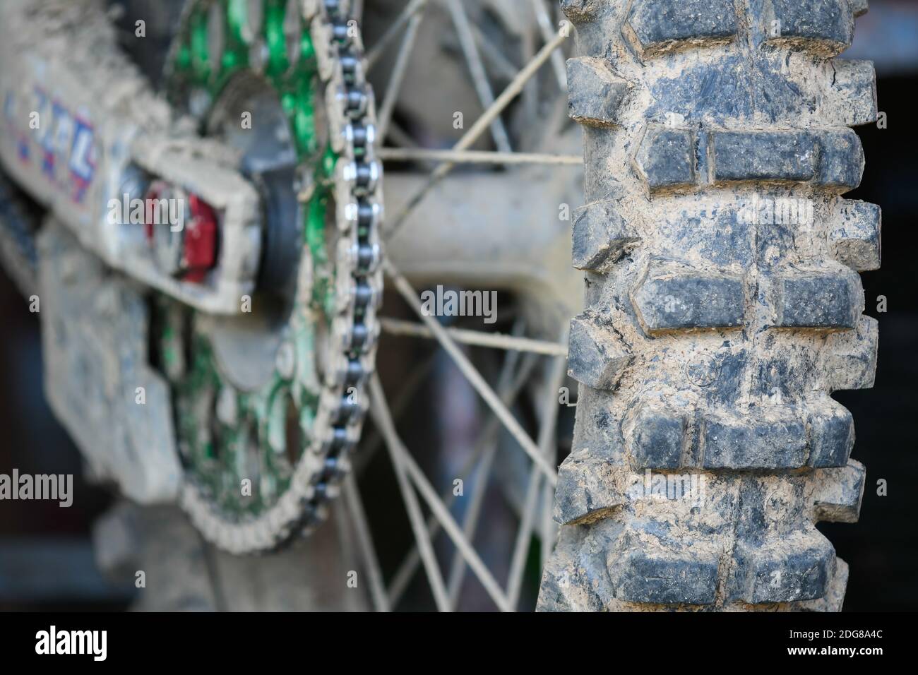 Chain of a cross bike Stock Photo - Alamy