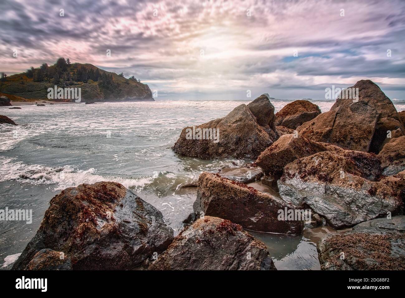 Beautiful Northern California Sunset at the Beach Stock Photo - Alamy