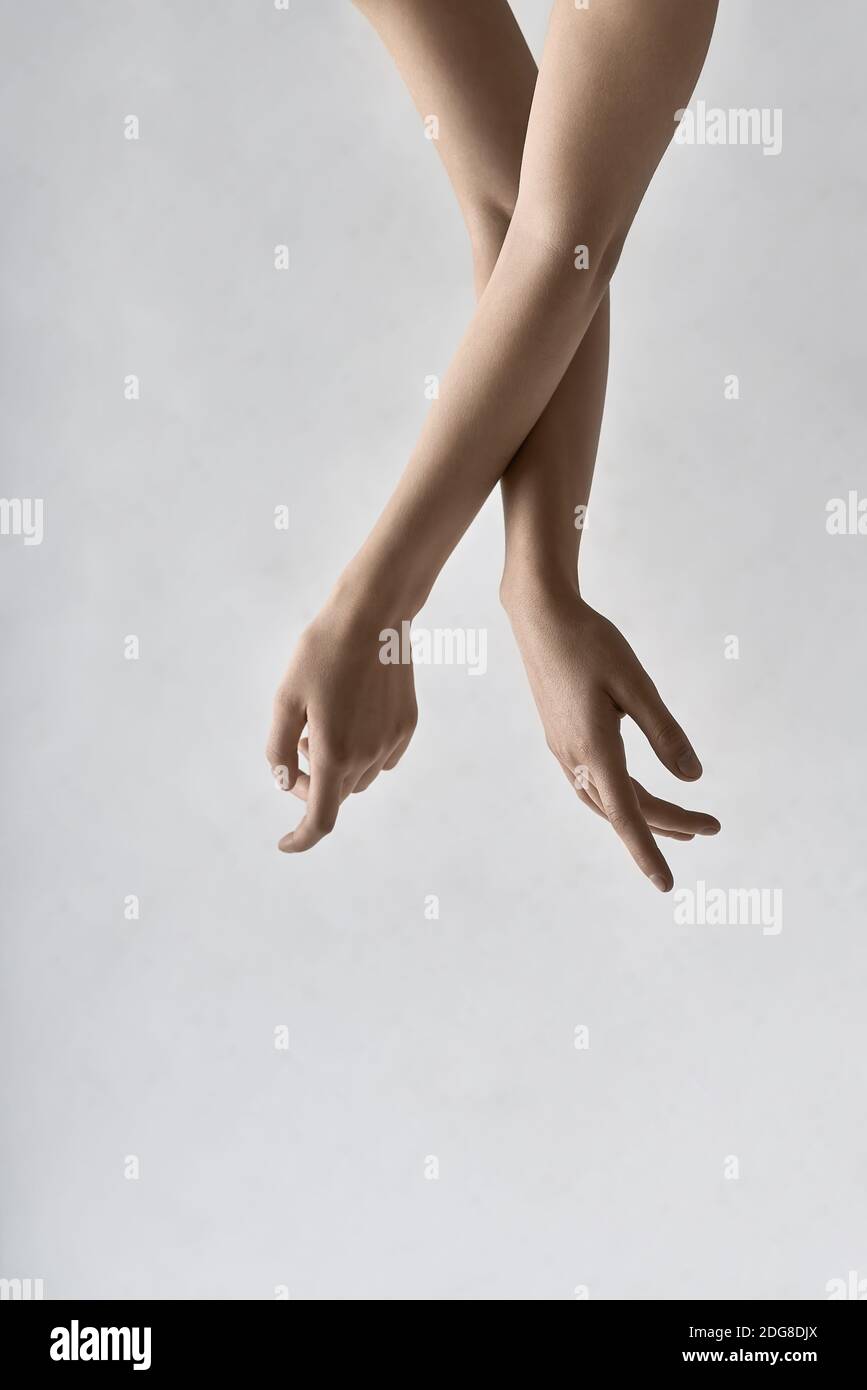 Closeup photo of female arms Stock Photo - Alamy