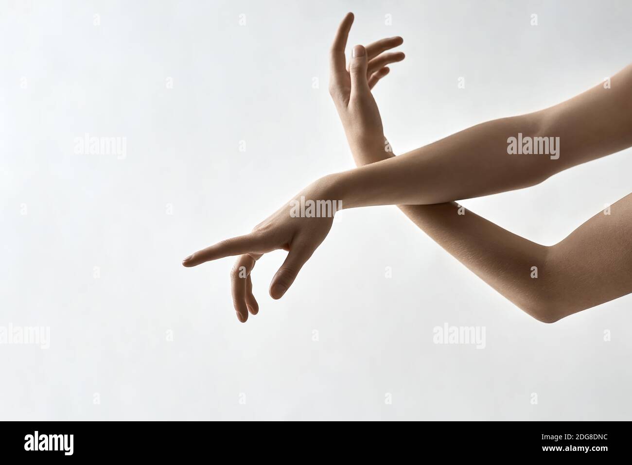 Closeup photo of female arms Stock Photo - Alamy