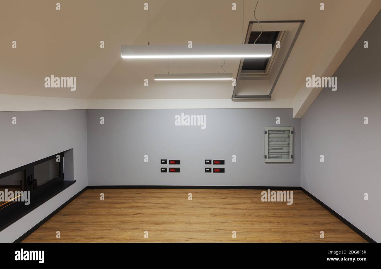 Interior of a new and empty offices, modern and simple Stock Photo - Alamy
