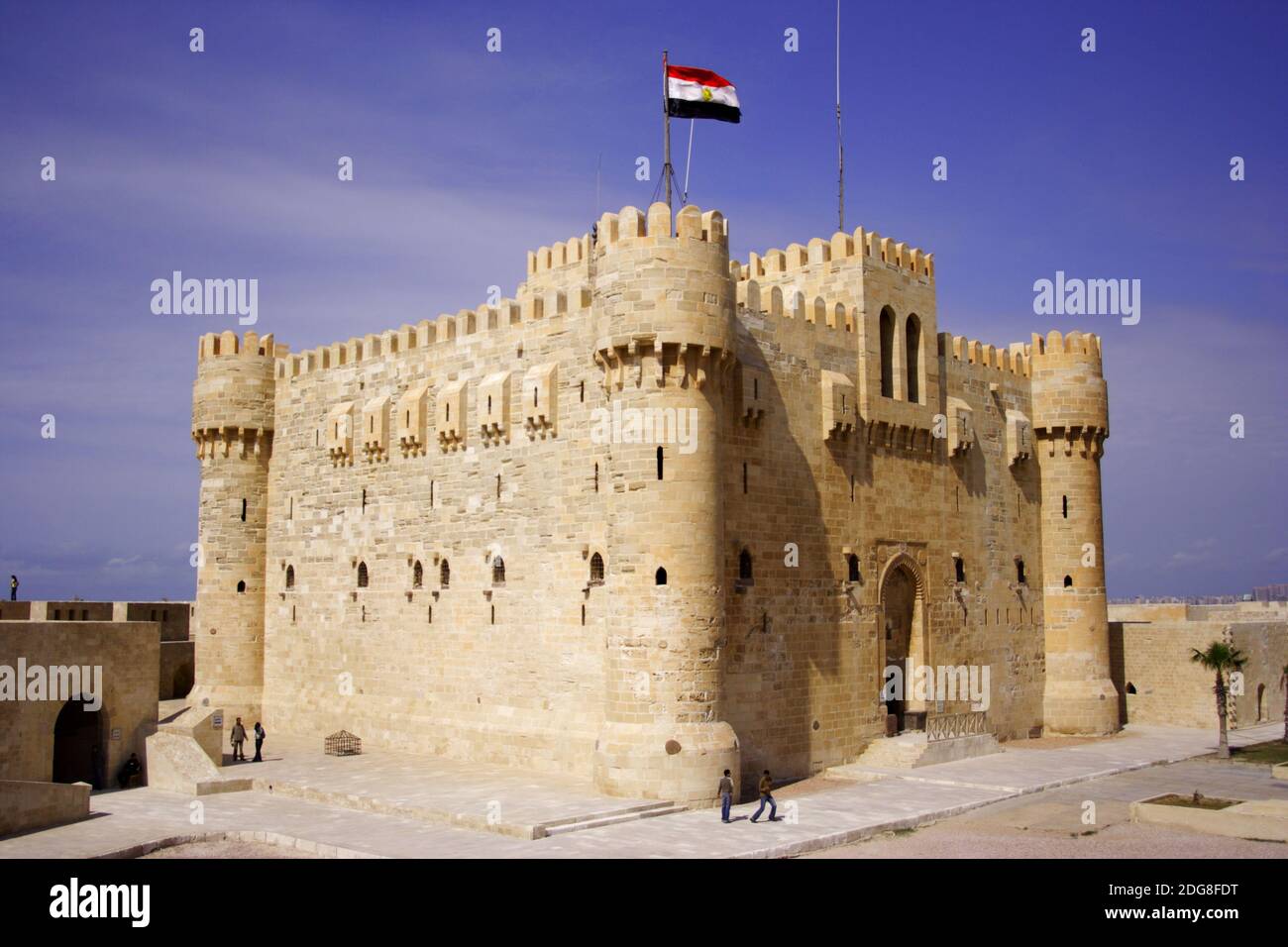 The 15th century Citadel of Qaitbay, Fort of Qaitbay, Alexandria, Egypt ...