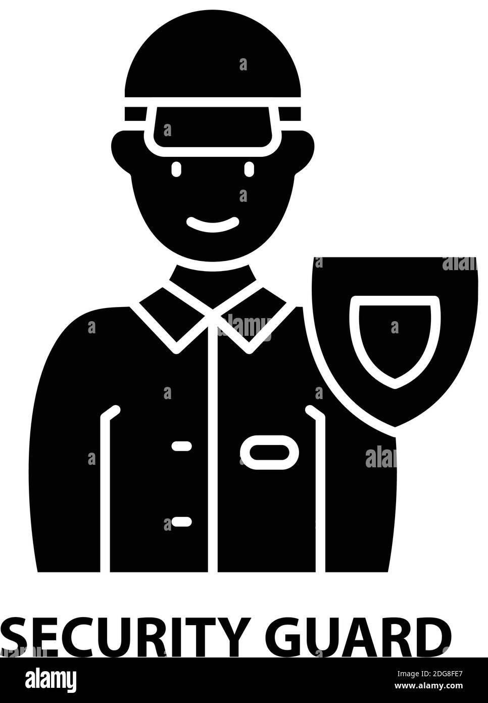 Bodyguard standing security illustration High Resolution Stock ...