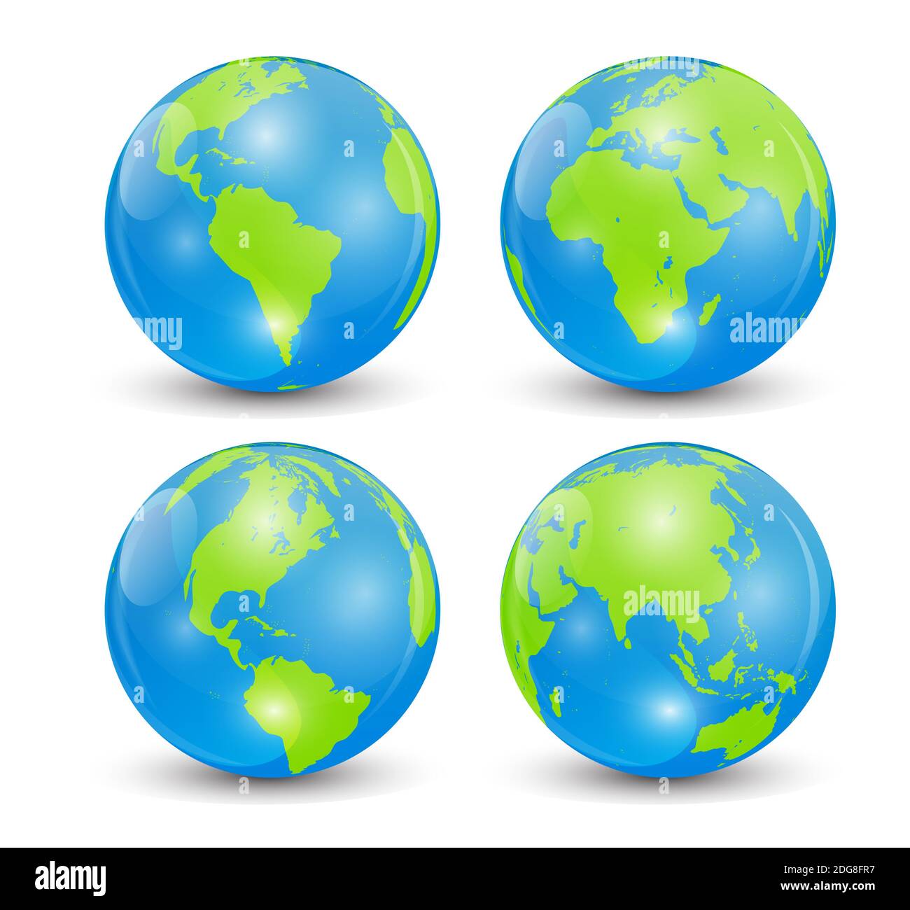 Realistic world map in globe shape of Earth. Illustration Stock Photo ...