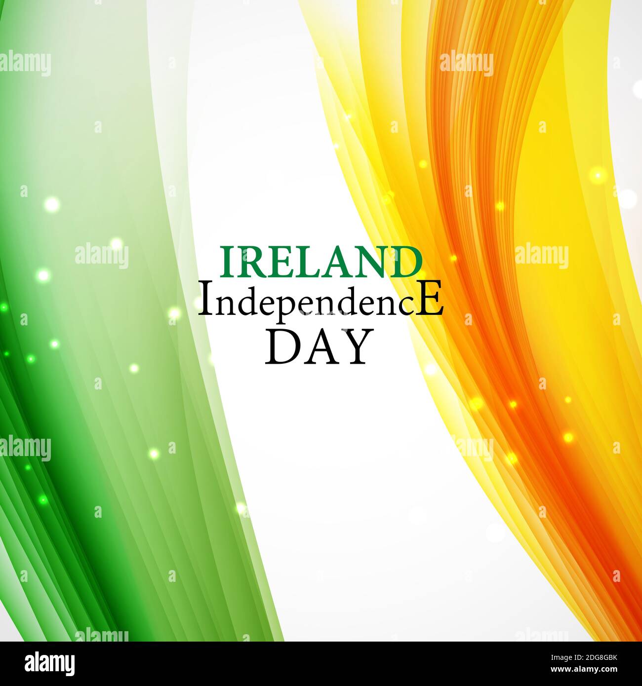 Ireland Independence Day Background Illustration Stock Photo - Alamy