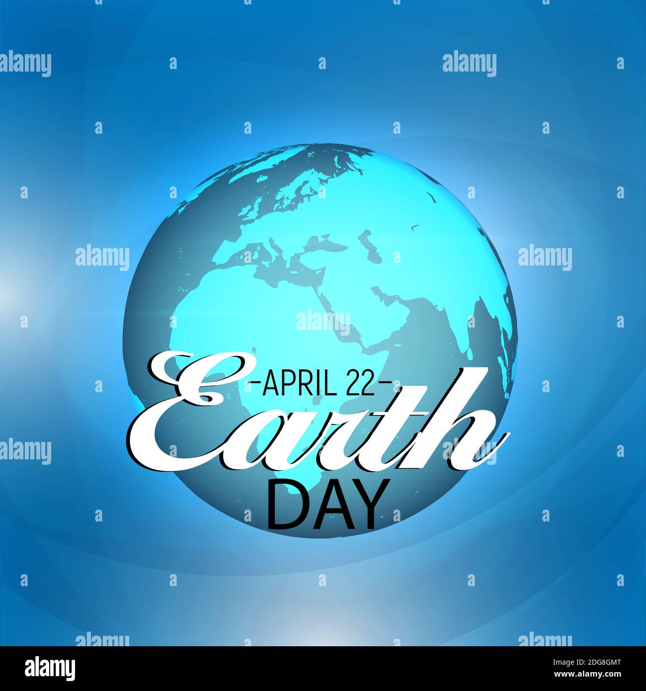 April 22, Earth Day Background Illustration Stock Photo - Alamy