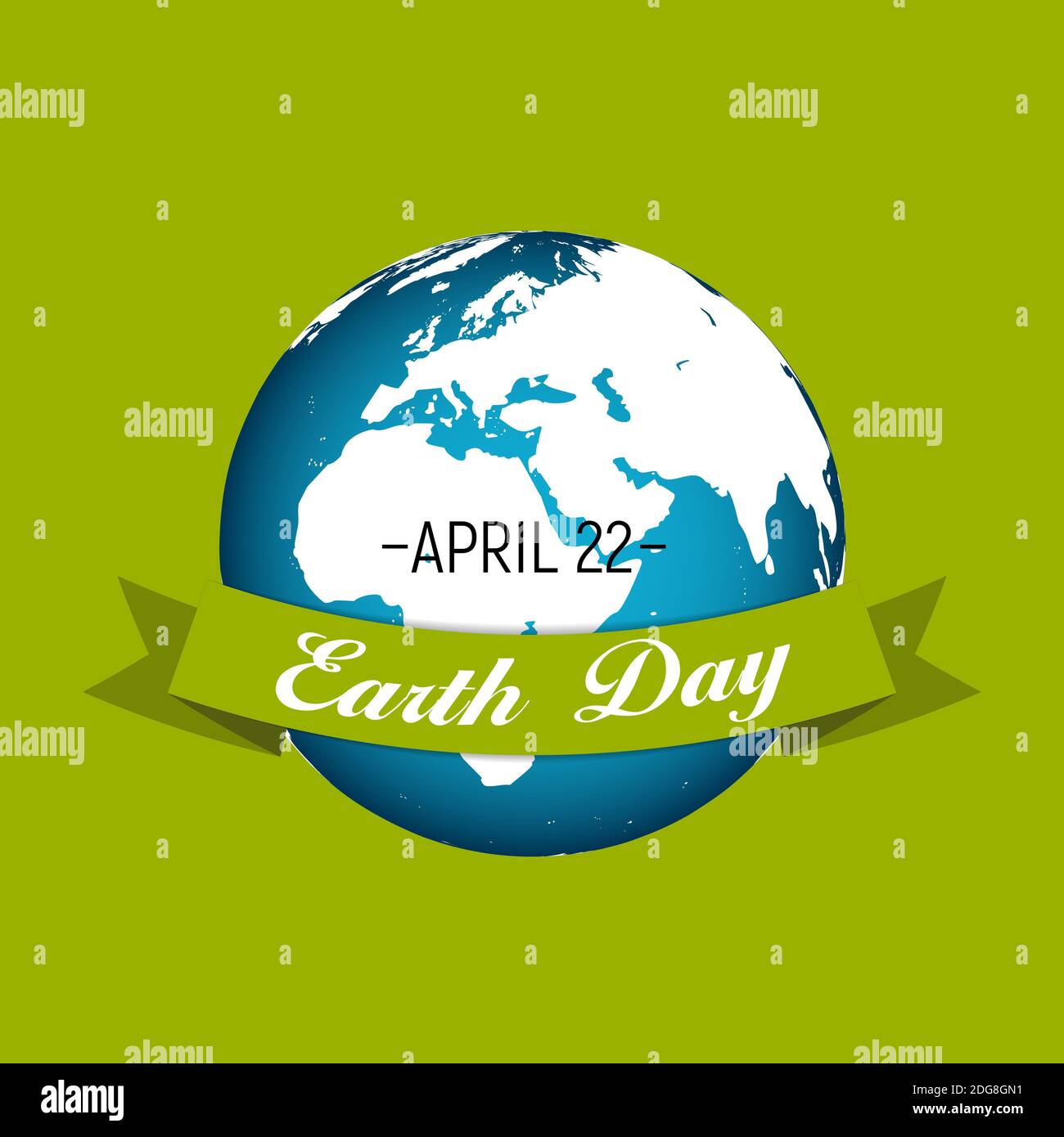 April 22, Earth Day Background Illustration Stock Photo - Alamy