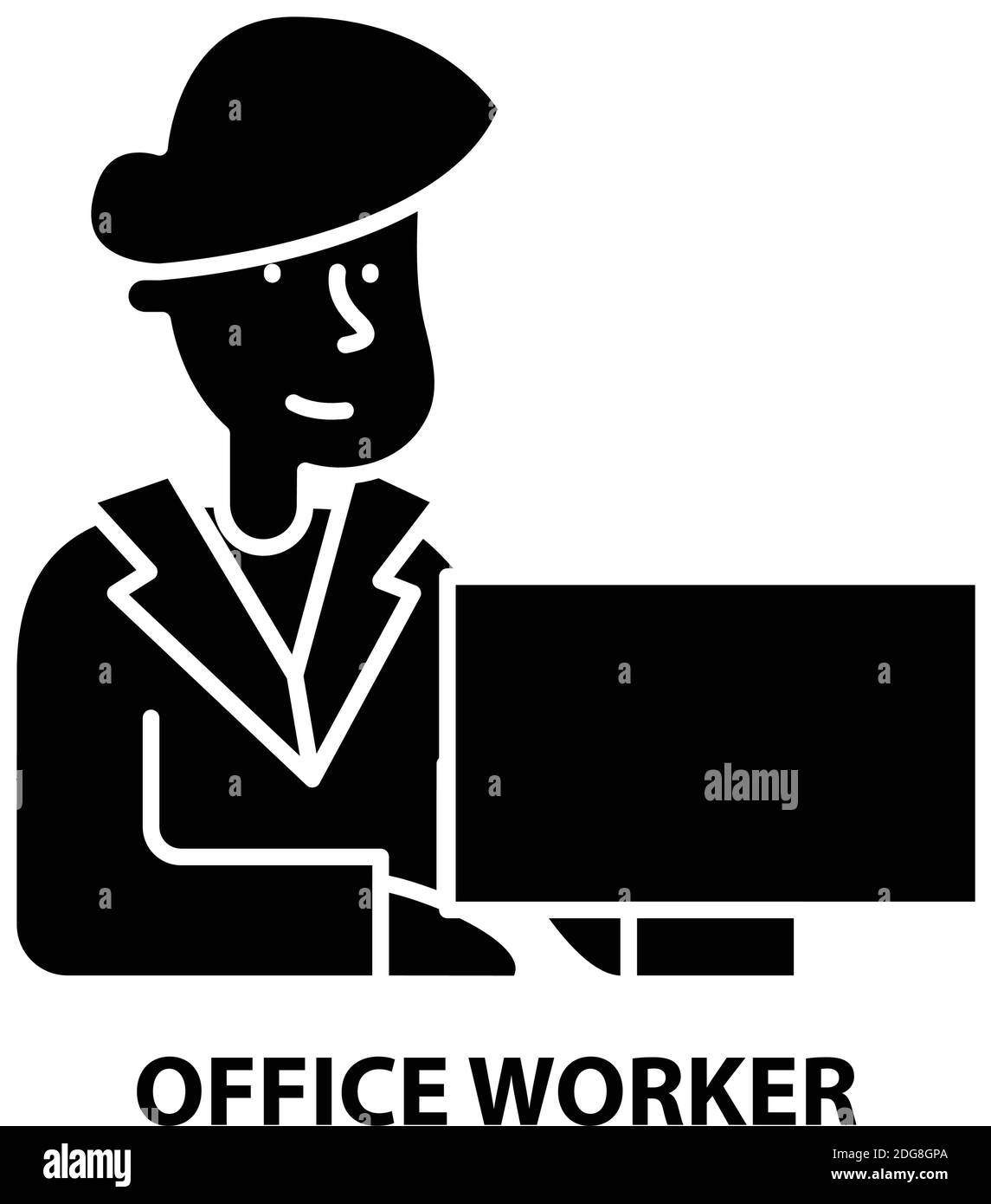 African office worker Black and White Stock Photos & Images - Alamy