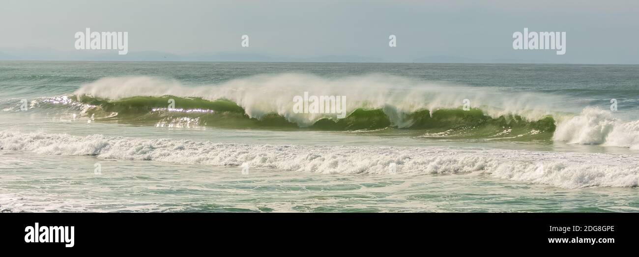 Sea in the pays Basque, waves for surfer Stock Photo - Alamy