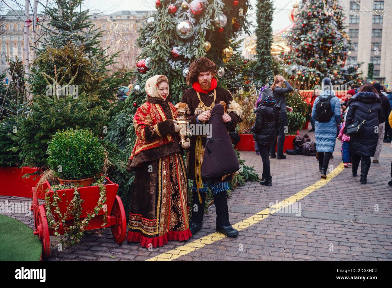 Moscow, Russia, 10 January 2020 : Celebration of the New Year and ...