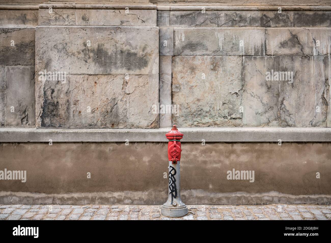 Fire hydrant on pavement Stock Photo - Alamy