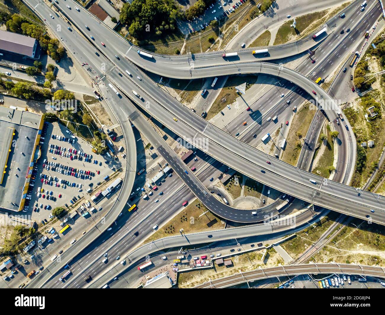 Aerial photo of cityscape Stock Photo - Alamy