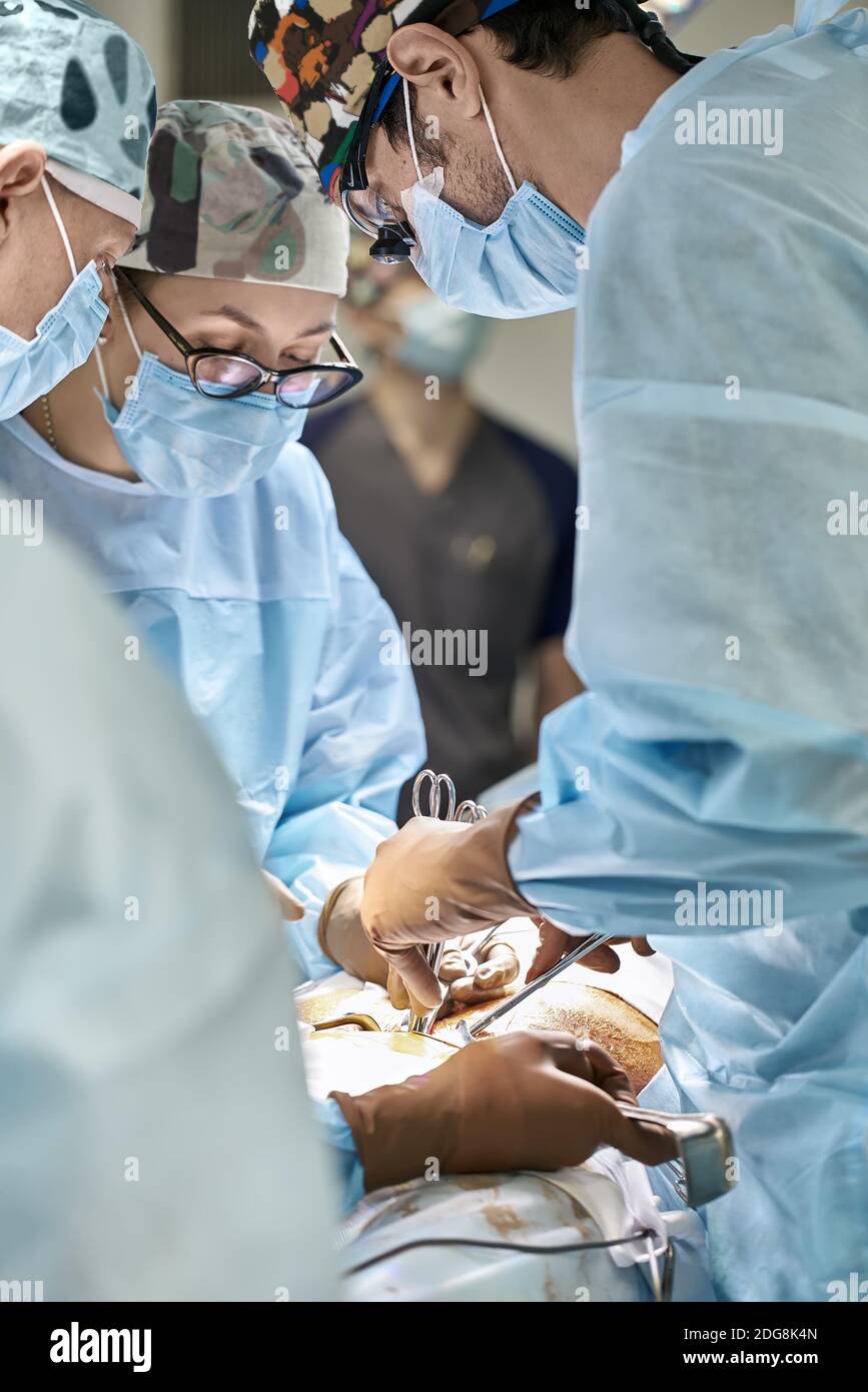 Abdominal operation process Stock Photo - Alamy