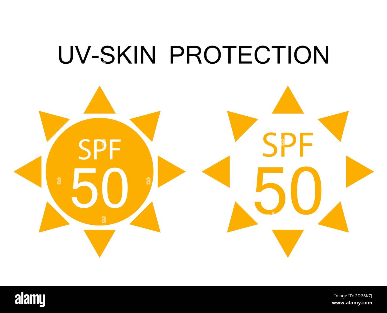UV-Protection Sun Sign Icon Collection Set. Illustration Stock Photo ...