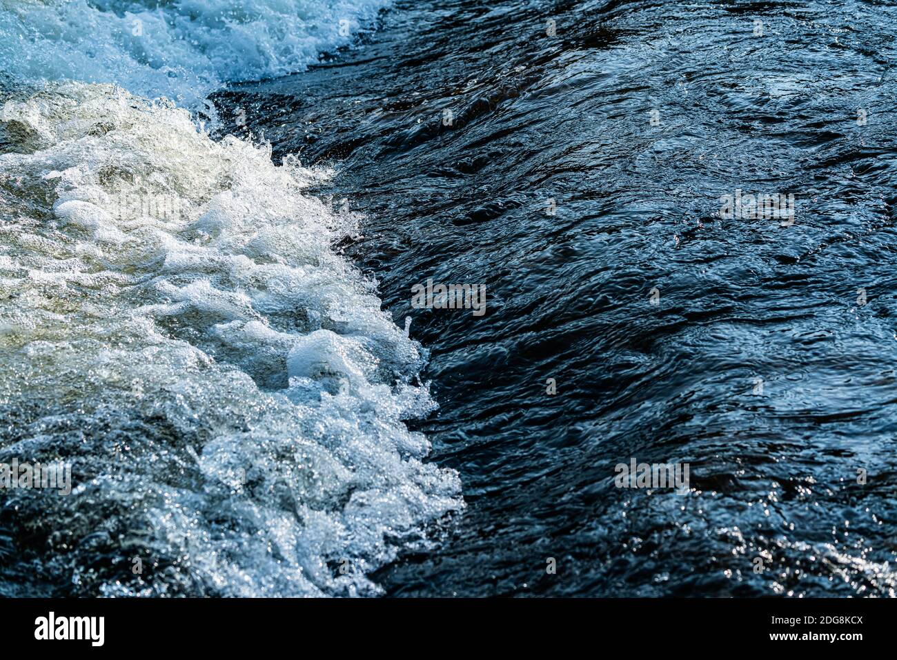 Powerful whirlpool in a large fast river, close up Stock Photo - Alamy