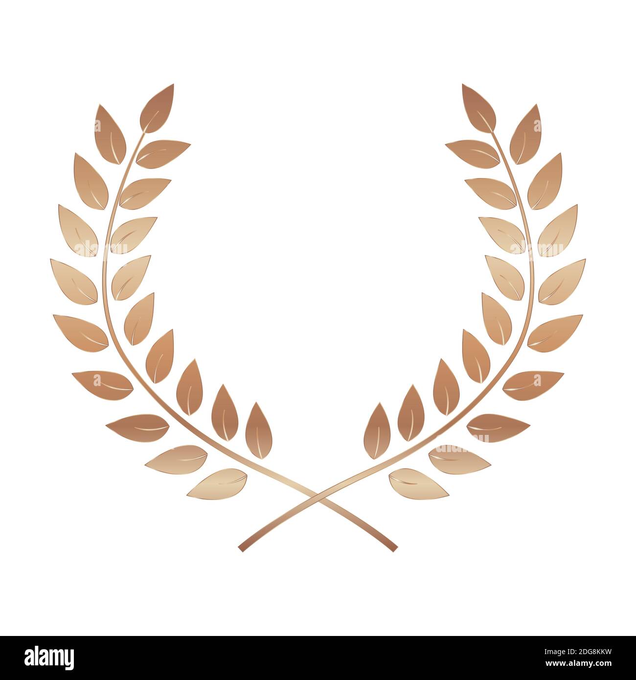 Bronze Award Laurel Wreath. Winner Leaf label, Symbol of Victory ...