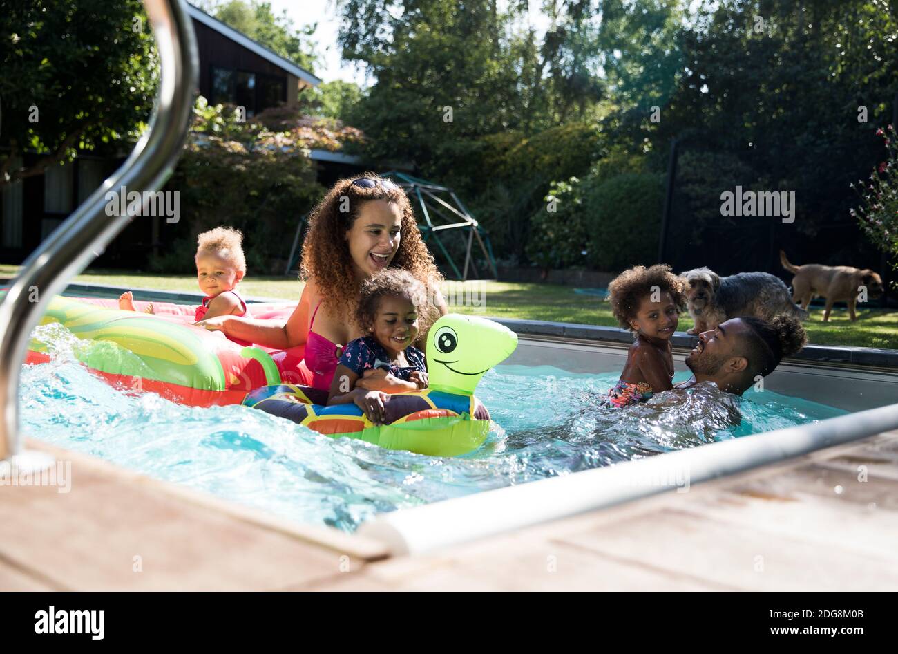 Backyard play pool swimming water hi-res stock photography and images ...
