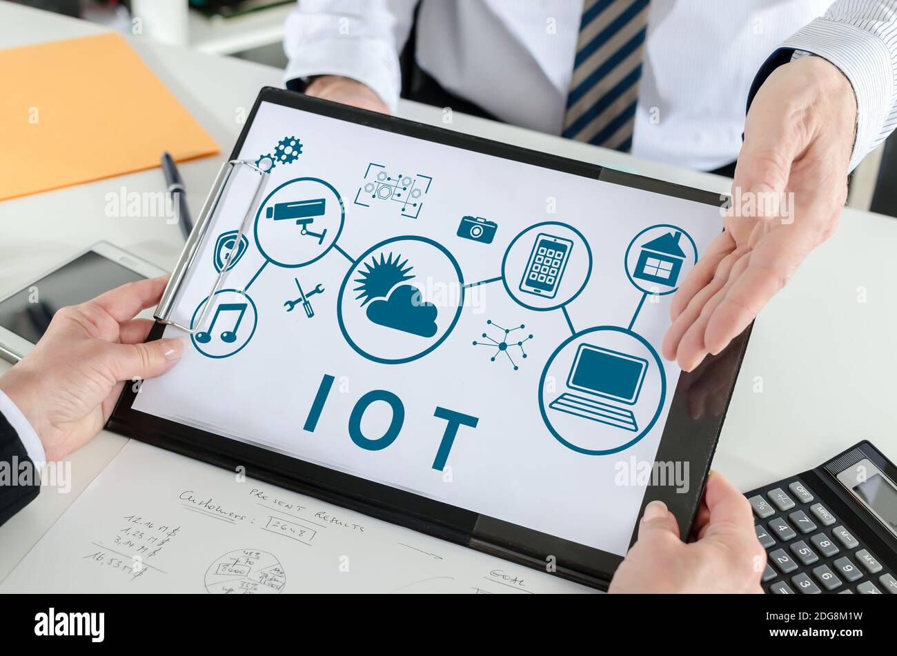 Hand showing iot concept hi-res stock photography and images - Alamy
