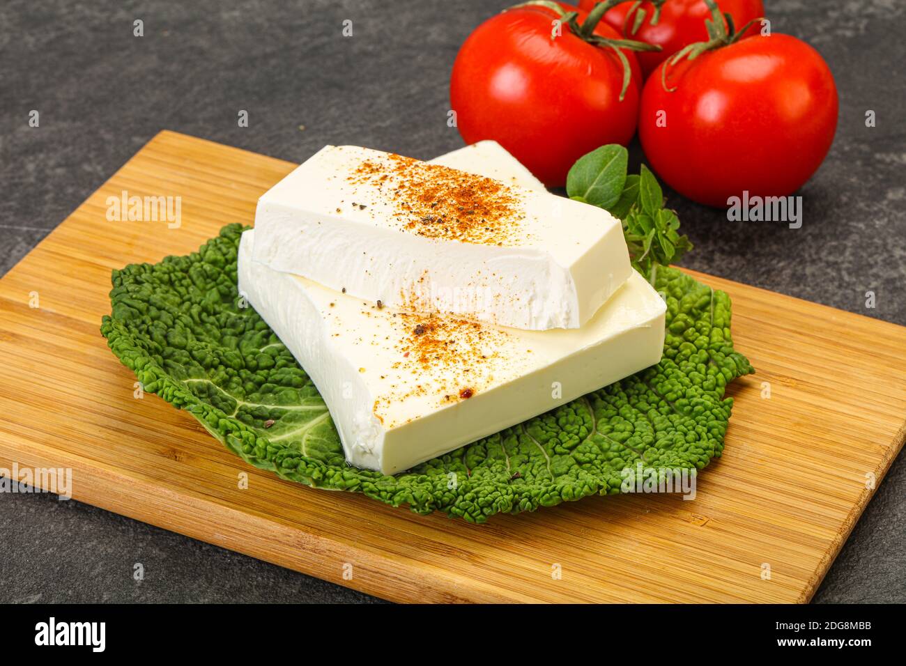 Greek Feta soft cheese for salad Stock Photo - Alamy